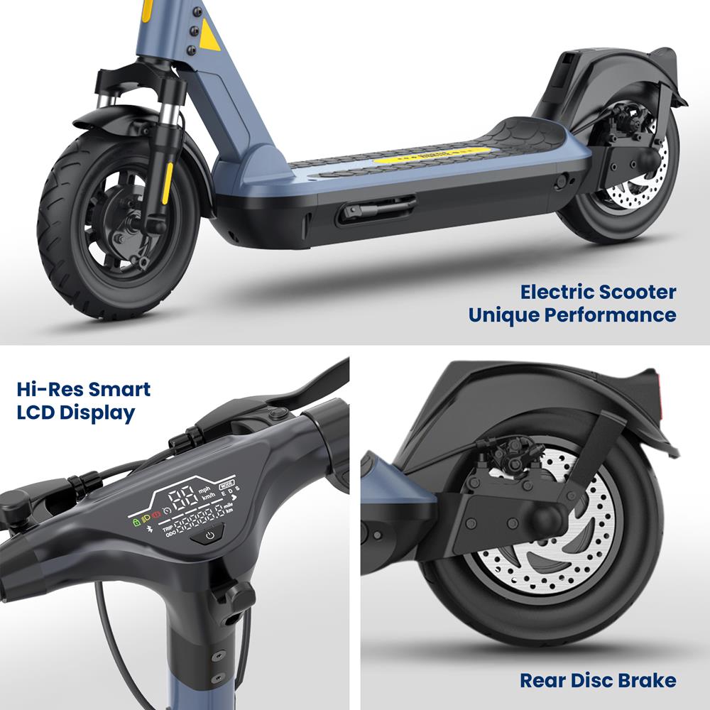 10 Inch Foldable Electric Scooter - Upgraded Inner Honeycomb Solid Tir – Hurtleusa
