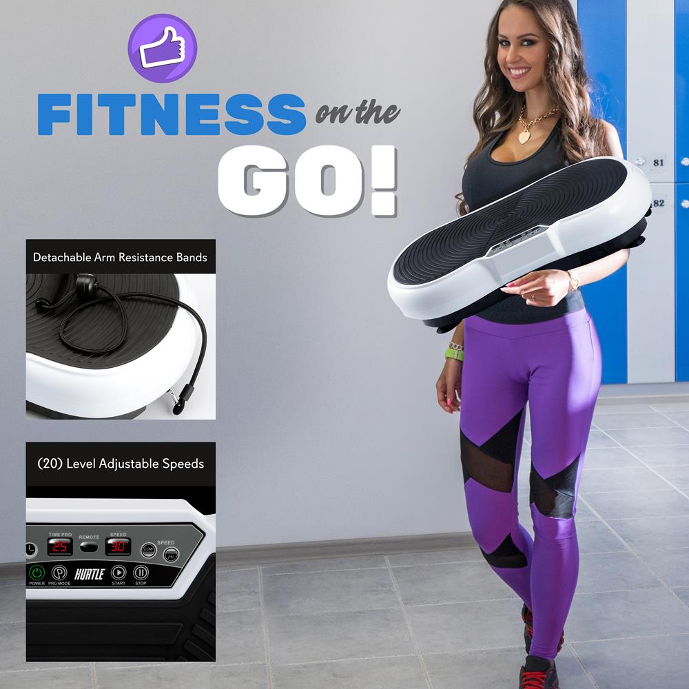 Standing Vibration Fitness Machine - Vibrating Platform Exercise Worko ...