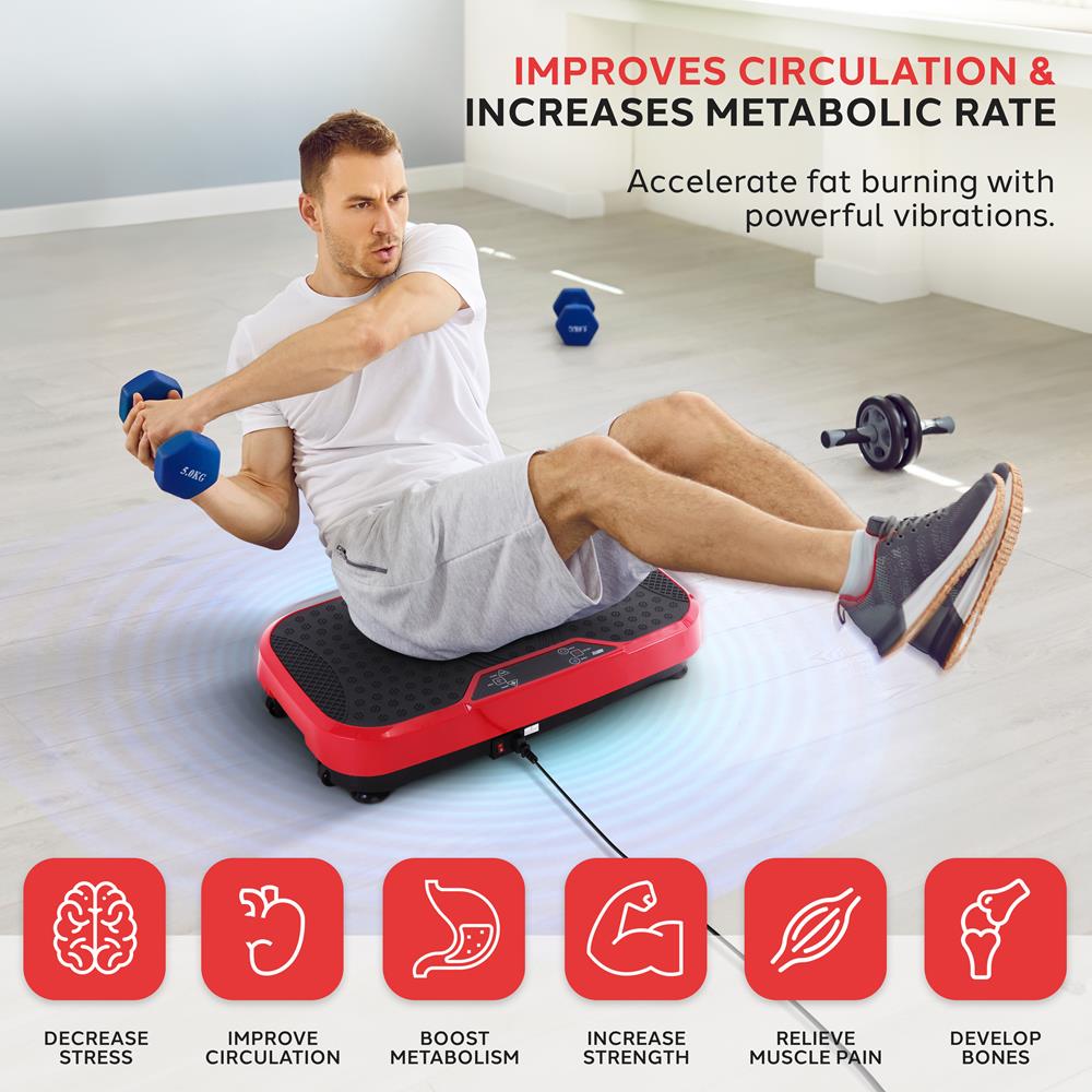 Standing Vibration Fitness Machine - Vibrating Platform Exercise & Wor ...
